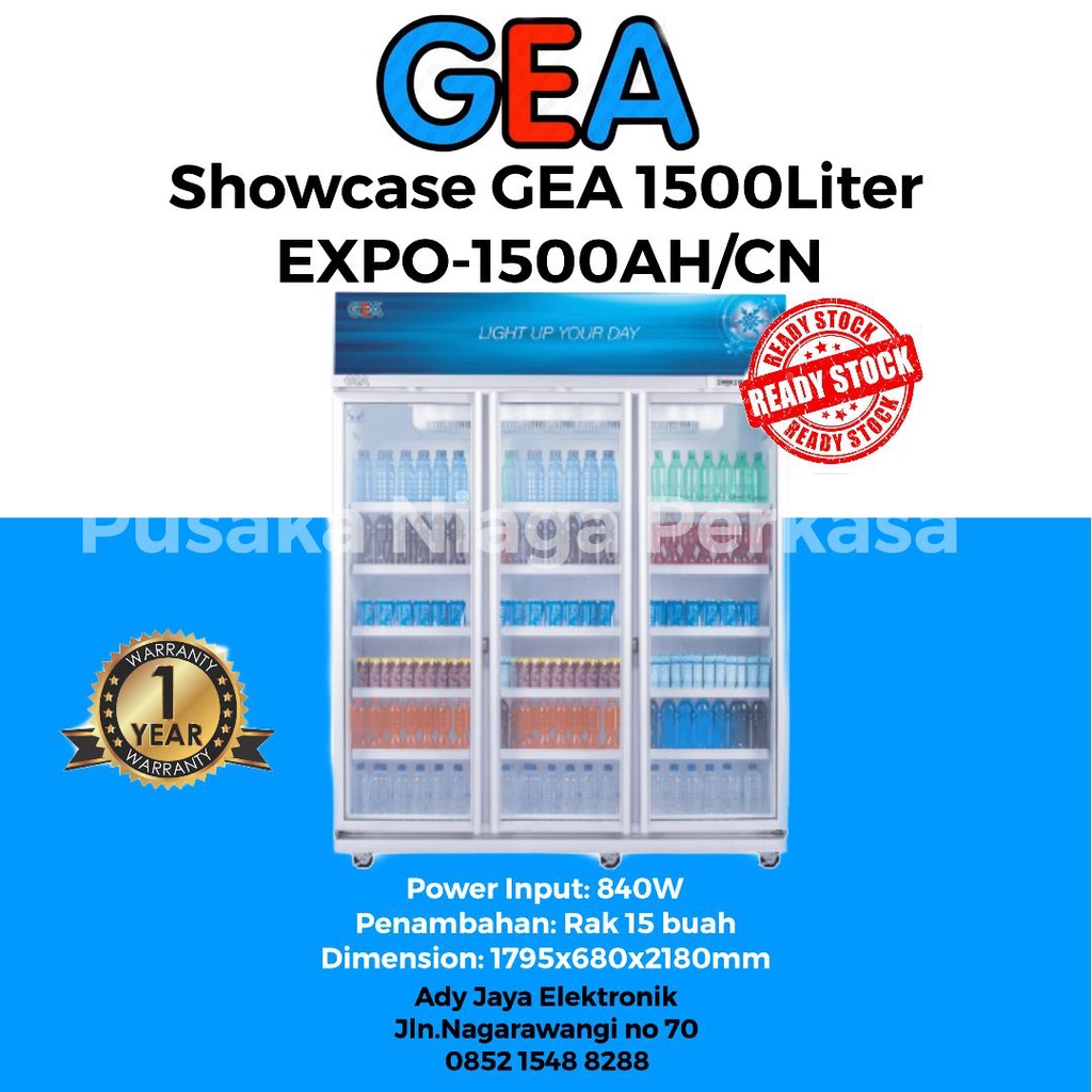 Jual Showcase 3 Pintu GEA EXPO-1500AH/CN | Shopee Indonesia