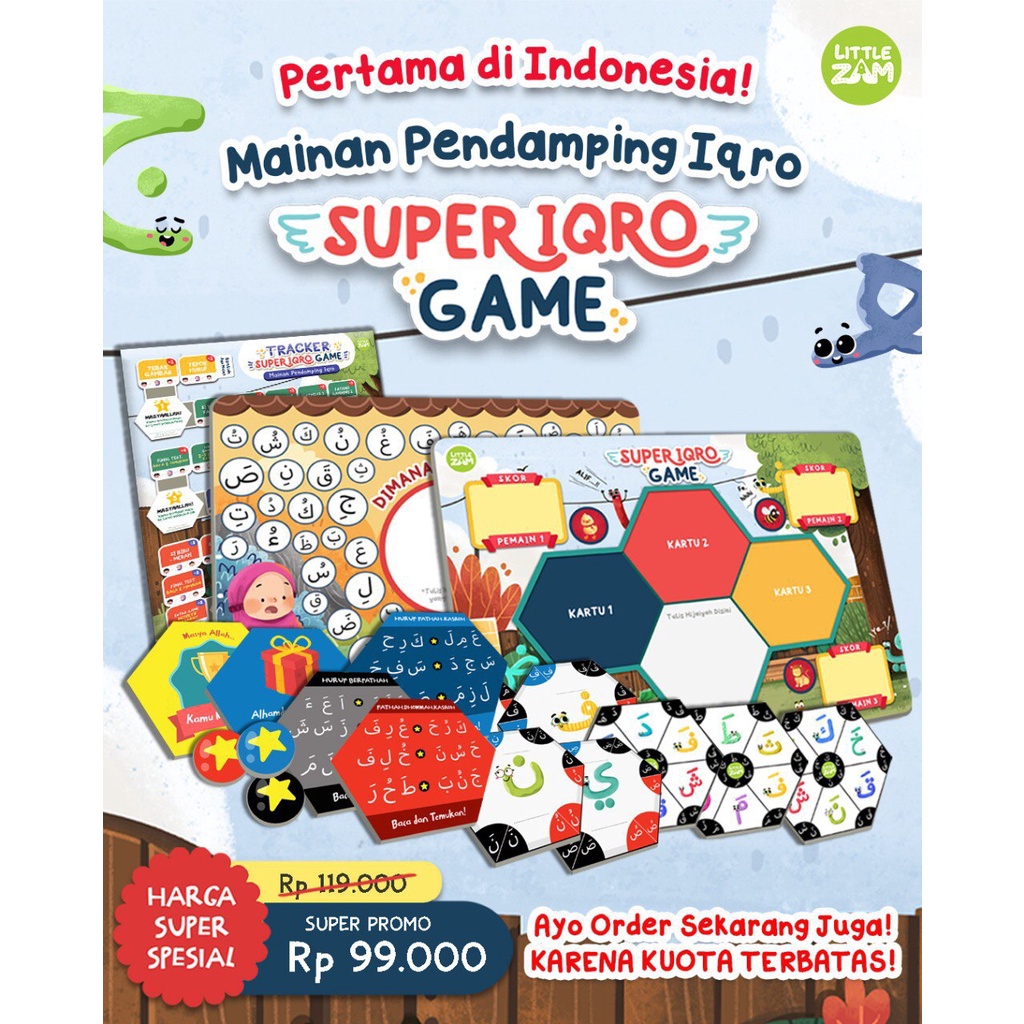 Jual Little Zam - Super Iqro Game Permainan Anak | Shopee Indonesia
