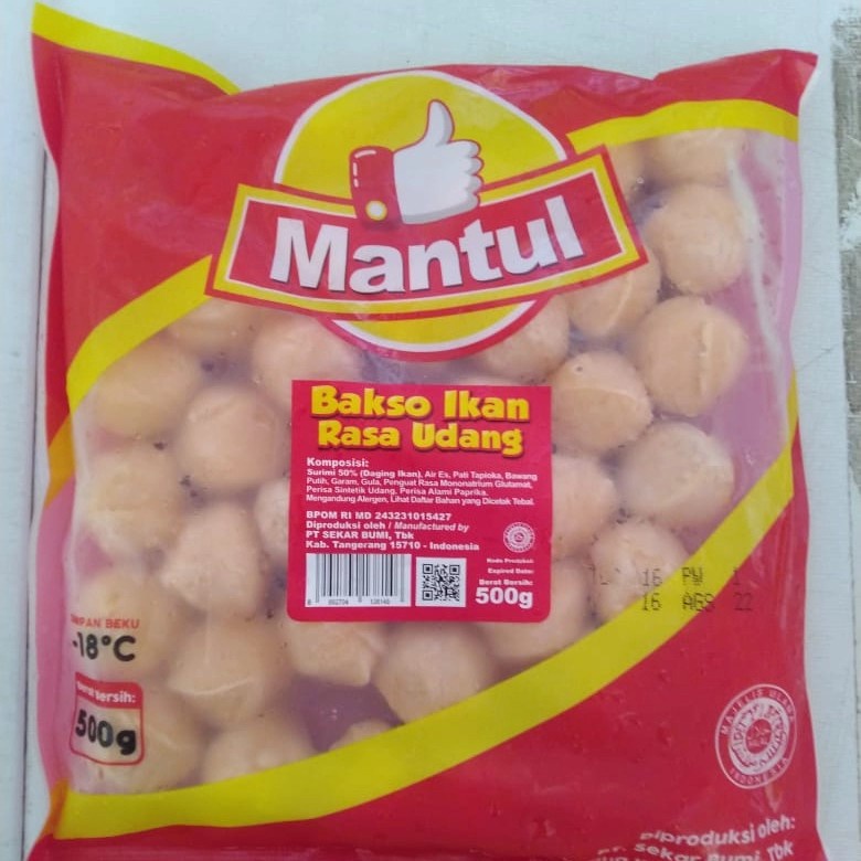 Jual MANTUL BASO IKAN DAN UDANG 500 GR | Shopee Indonesia