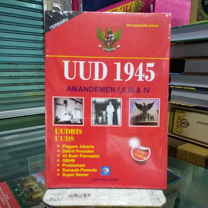 Jual BUKU UUD 1945 DAN AMANDEMEN dilengkapi UUD RIS PIAGAM JAKARTA DDL ...