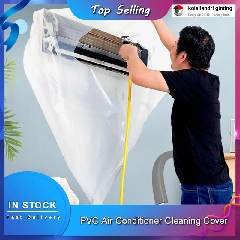 Plastik cuci AC / Cover AC 1/5 PK SAMPAI 2 PK BEST QUALITY 2 M SELANG ...