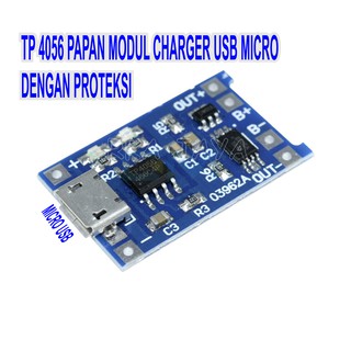 Jual Modul Charger TP4056 MODUL USB MICRO BATERAI CHARGER LITHIUM ...
