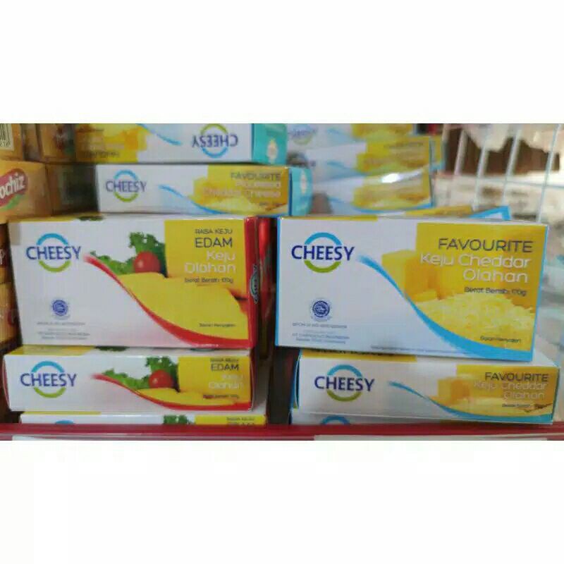 Jual Keju Cheesy Edam / Cheesy Favorite 170gr /Keju Cheddar Olahan ...
