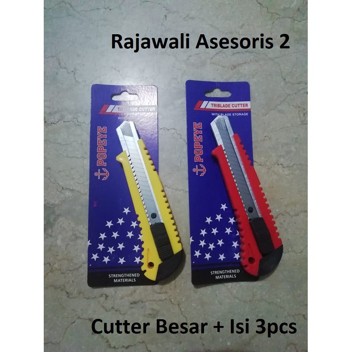 Jual Cutter Besar High Quality Dengan Isi 3 pcs | Shopee Indonesia