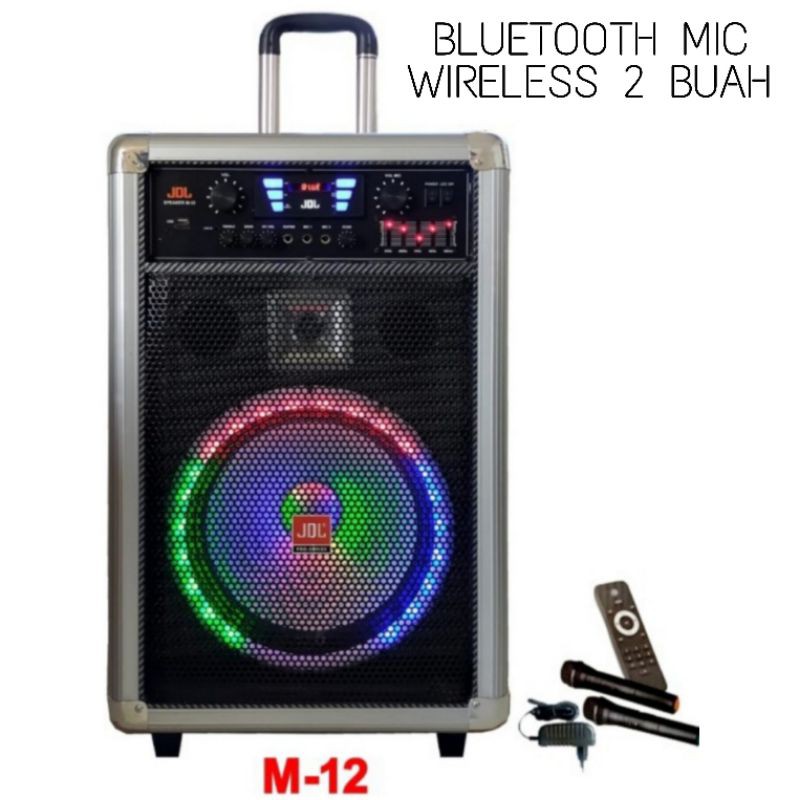 Jual GROSIR SPEAKER JDL M12 NEW BLUETOOTH M12 USB BT FREE MIC WIRELESS ...