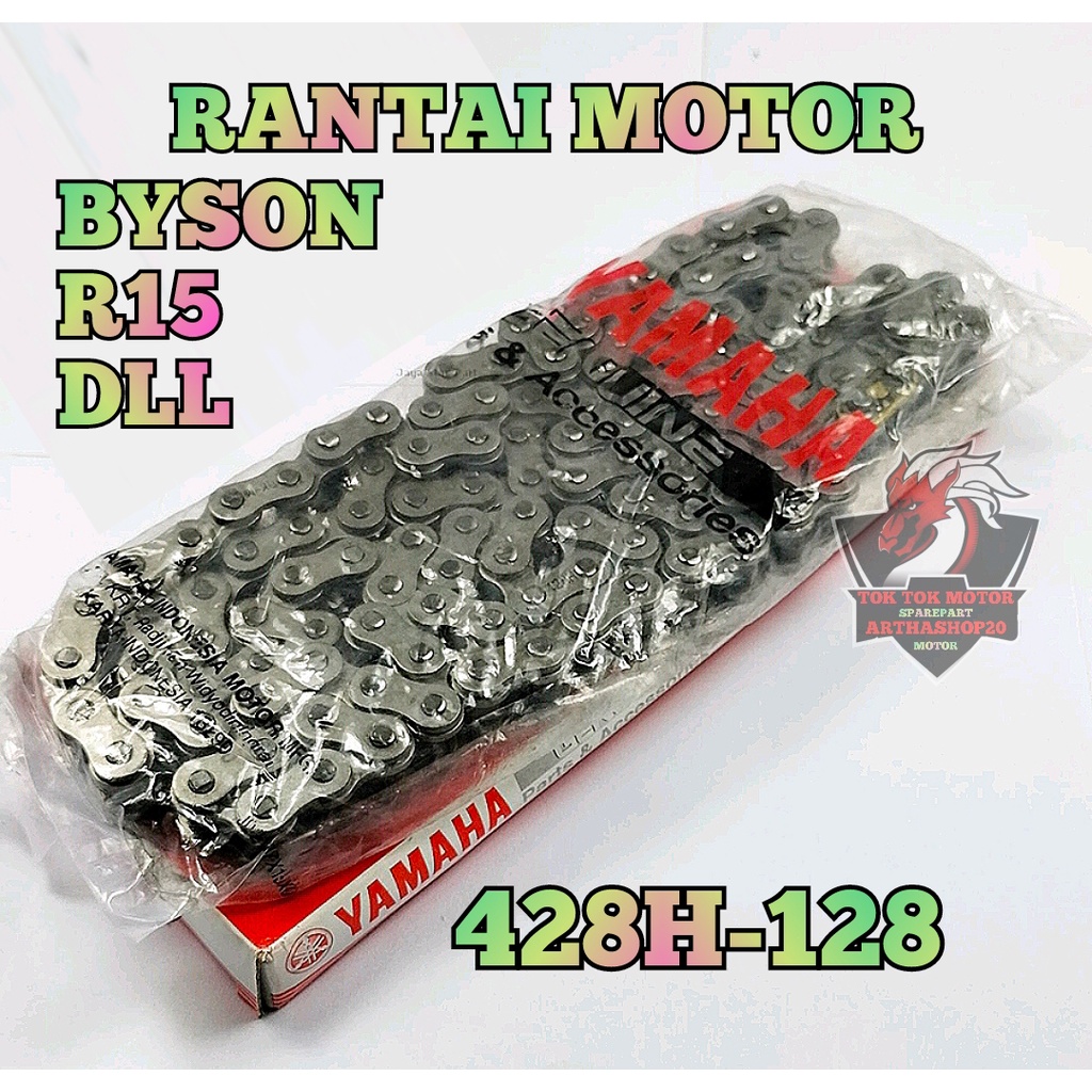 Jual RANTAI MOTOR RANTE only UNTUK BYSON , BISON , R15 DLL UKURAN 128 ...