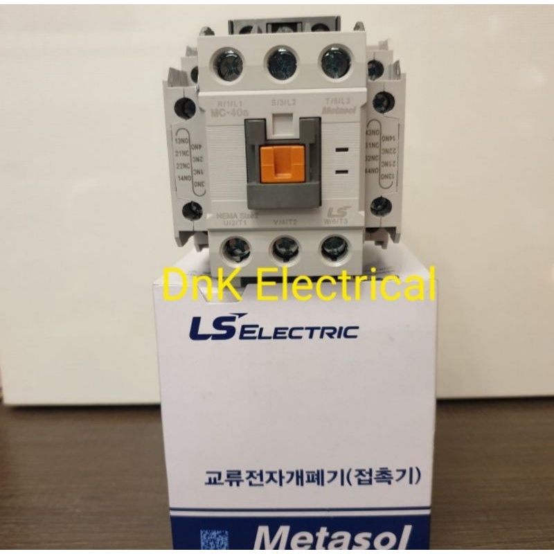Jual Magnetic Contactor/Kontaktor 3 Pole 220VAC Metasol LS MC-40A/MC40A ...