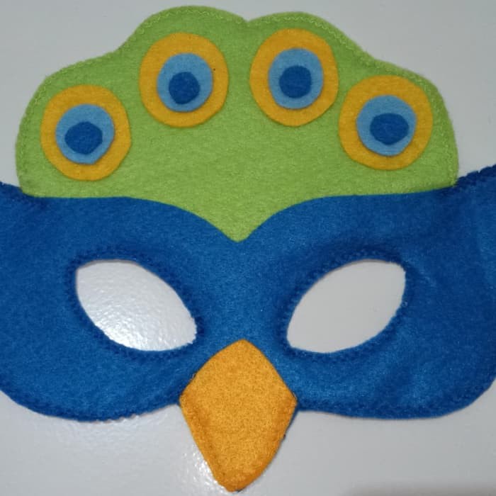 Jual Topeng Hewan Burung Merak Mask Pesta Drama Teater Anak | Shopee ...