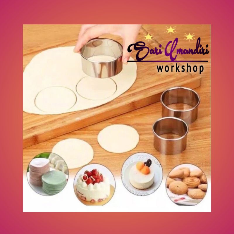 Jual Ring kue/ring stainless/ring Roti Burger /Ring Roti Bentuk Bulat ...