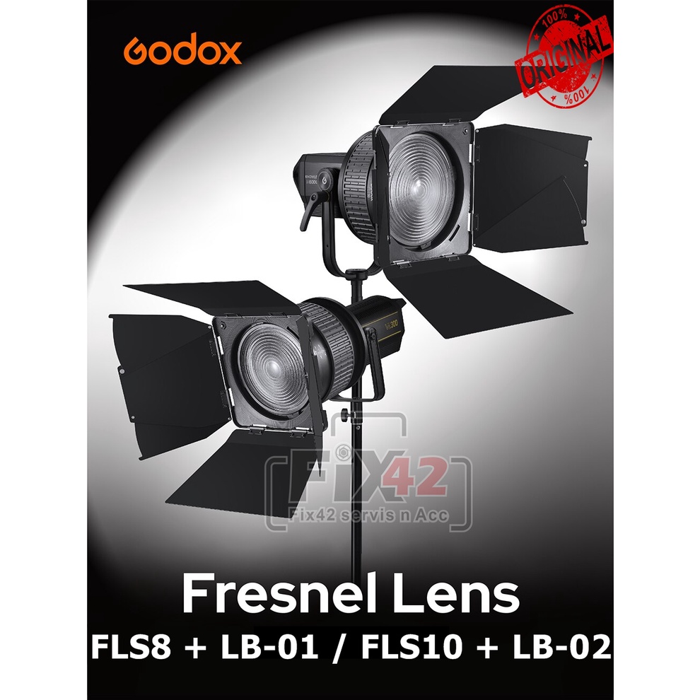 Jual Godox Fresnel Lens FLS8 LB-01 FLS10 LB-02 Barndoor Bowens Mount ...