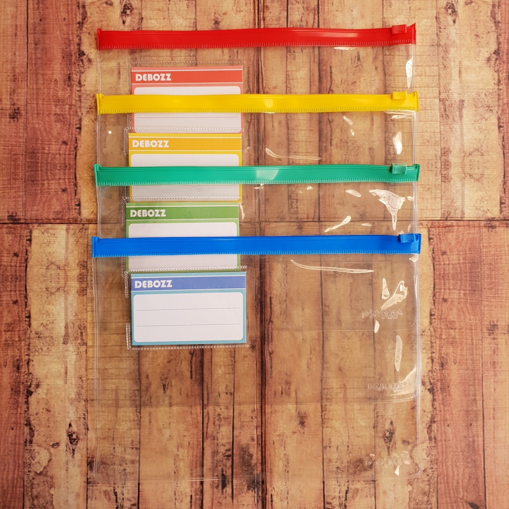 Jual Map Plastik Ziplock Tebal Merk Debozz A4 Card Case di Dalam ...