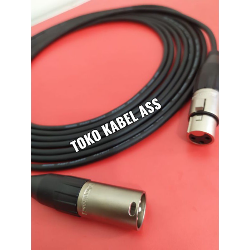 Jual kabel mic 5 meter kabel Mogami 2552 xlr amphenol ac3f ac3m | Shopee Indonesia