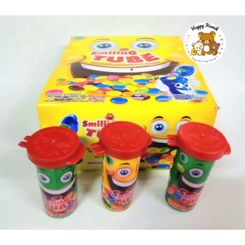 Jual Coklat Cemilan Snack Tabung Tube Smiling Botol Chacha Mainan Anak ...
