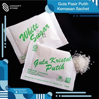 Jual Gula Pasir Putih Kemasan Sachet Higienis 125pcs TERMURAH | Shopee ...
