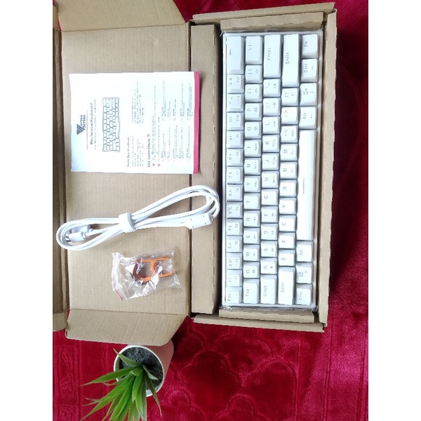 Jual mechanical keyboard vortexseries vx5 pro white blue switch ...