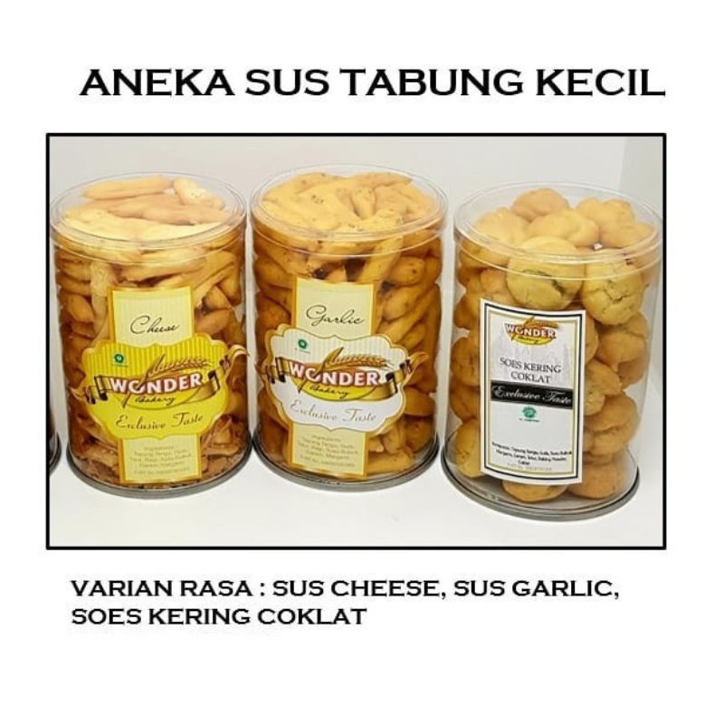 Jual Kue Sus Kering Tabung Kecil (Soes Garlic / Cheese / Cokelat) - Sus ...