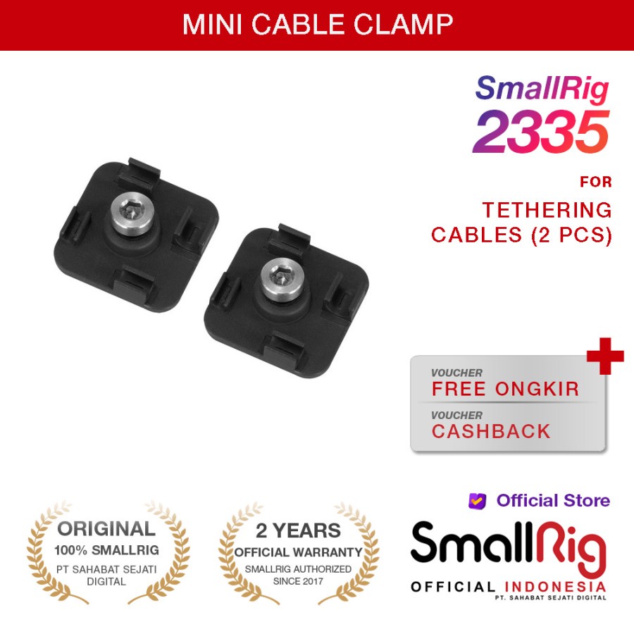 Jual Smallrig Mini Cable Clamp For Tethering Cables (2 Pcs) 2335 ...