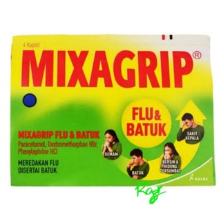 Jual MIXAGRIP OBAT FLU / FLU DAN BATUK ISI 1 STRIP 4 TABLET | Shopee ...