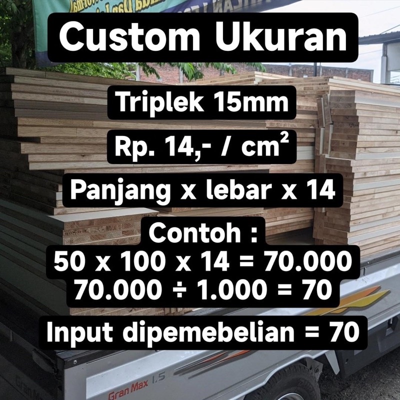 Jual triplek custom 15mm plywood multiplek | Shopee Indonesia