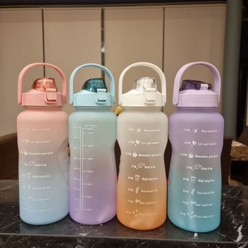 Jual BOTOL MINUM 2 LITER BOTOL MINUM VIRAL BOTOL MINUM KOREA BOTOL ...