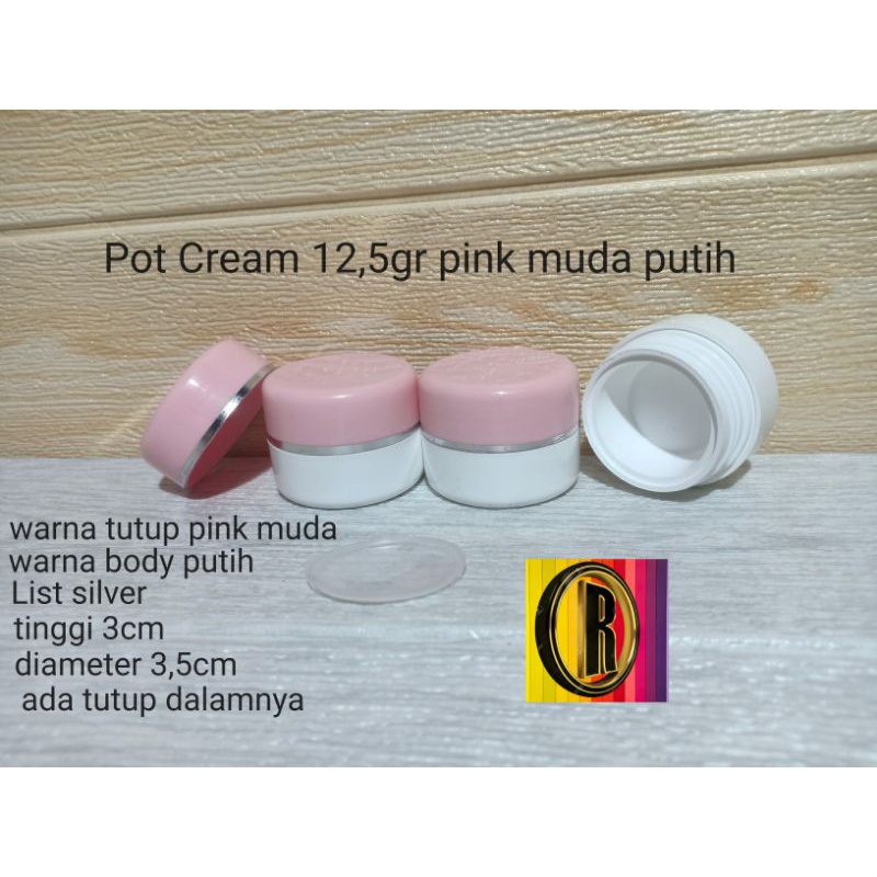 Jual Pot cream 12,5gr pink muda putih ( kemasan 25pcs @ 1650 ) | Shopee ...