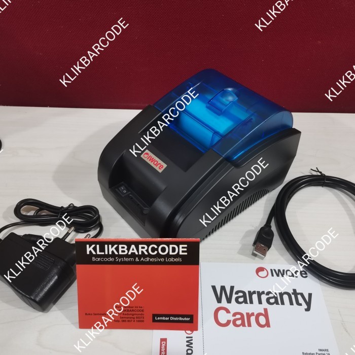 Jual PRINTER KASIR/PPOB THERMAL 58MM IWARE C58BT ANDROID (USB+BLUETOOTH) | Shopee Indonesia