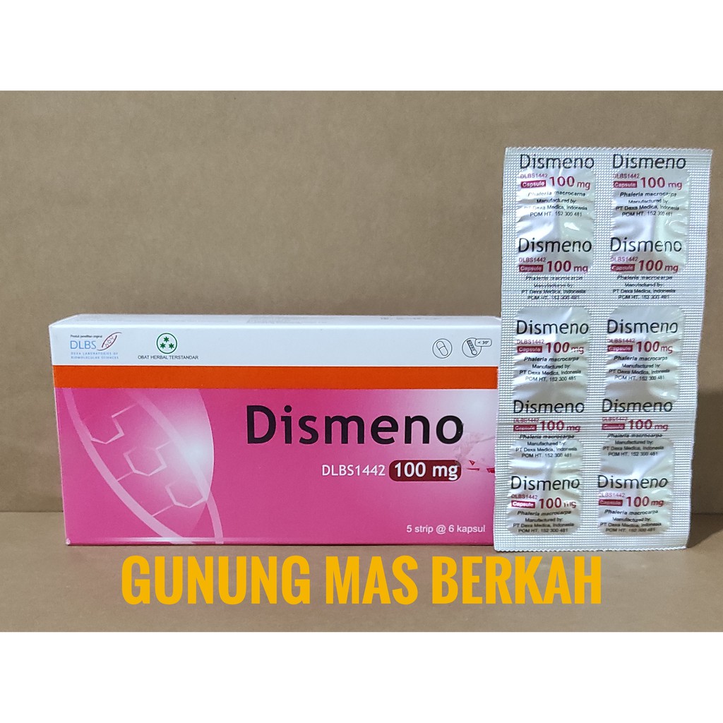 Jual DISMENO Dismeno 100mg Kapsul - Meredakan Nyeri Haid | Shopee Indonesia