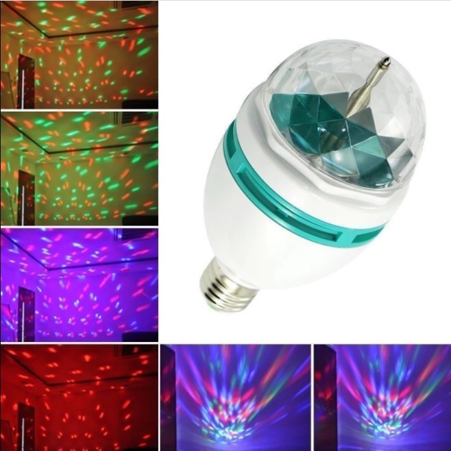 Jual Lampu Disco Disko Full Warna Lampu LED Rotary Putar RGB Lampu Hias ...