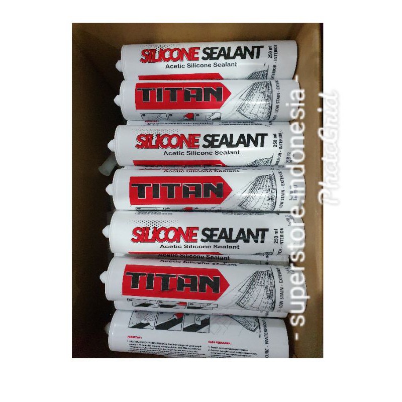 Jual SILIKON SEALEN LEM KACA SILICONE SEALANT ASAM SILEN putih clear ...