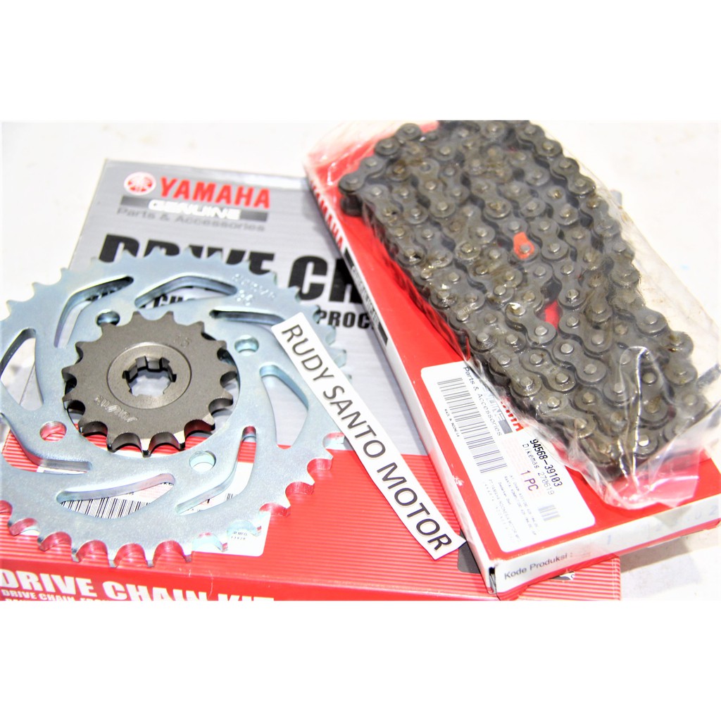 Jual Gearset Girset Chainkit Gear Gir Set Rantai Jupiter z Fizr Vega r New Old 5TP-WF01A-10 Ori ...