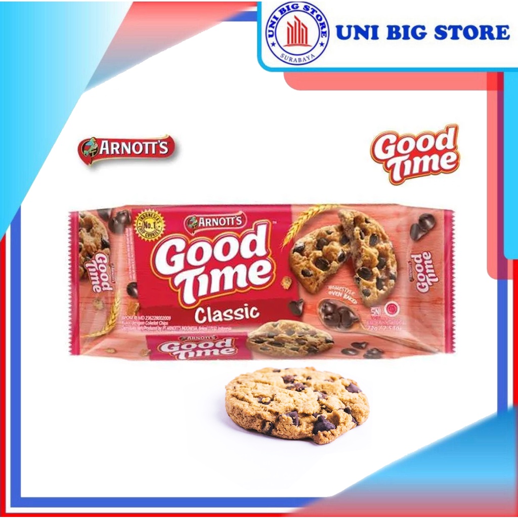 Jual Good Time Chocolate CLASSIC Chocochips Cookies 72 gr Biskuit ...