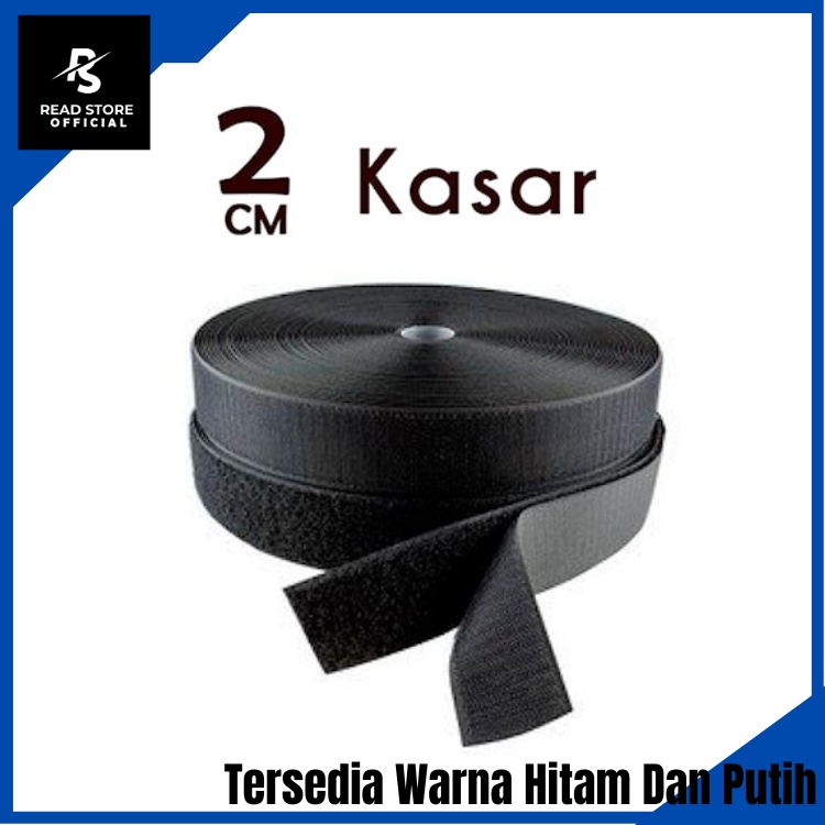 Jual Velcro 2 cm Magic Tape Kasar 18 Meter Perekat Perepet Hitam Putih ...