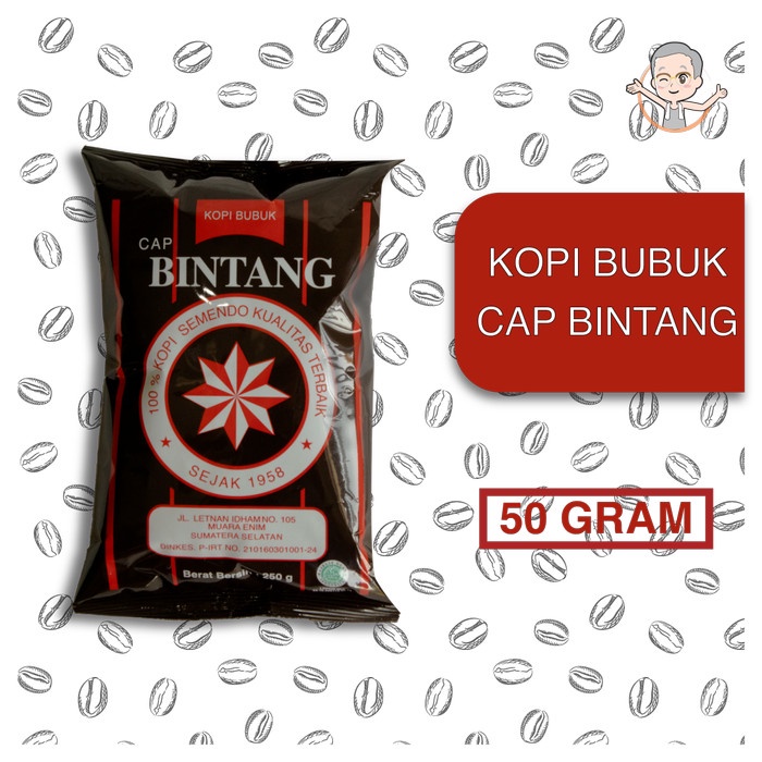 Jual KOPI BUBUK CAP BINTANG - KOPI SEMENDO KHAS MUARA ENIM 50 gram ...