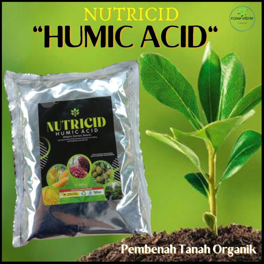 Jual Humic Acid asam humat kemasan 1kg - Pupuk Organik Padat Indonesia|Shopee Indonesia