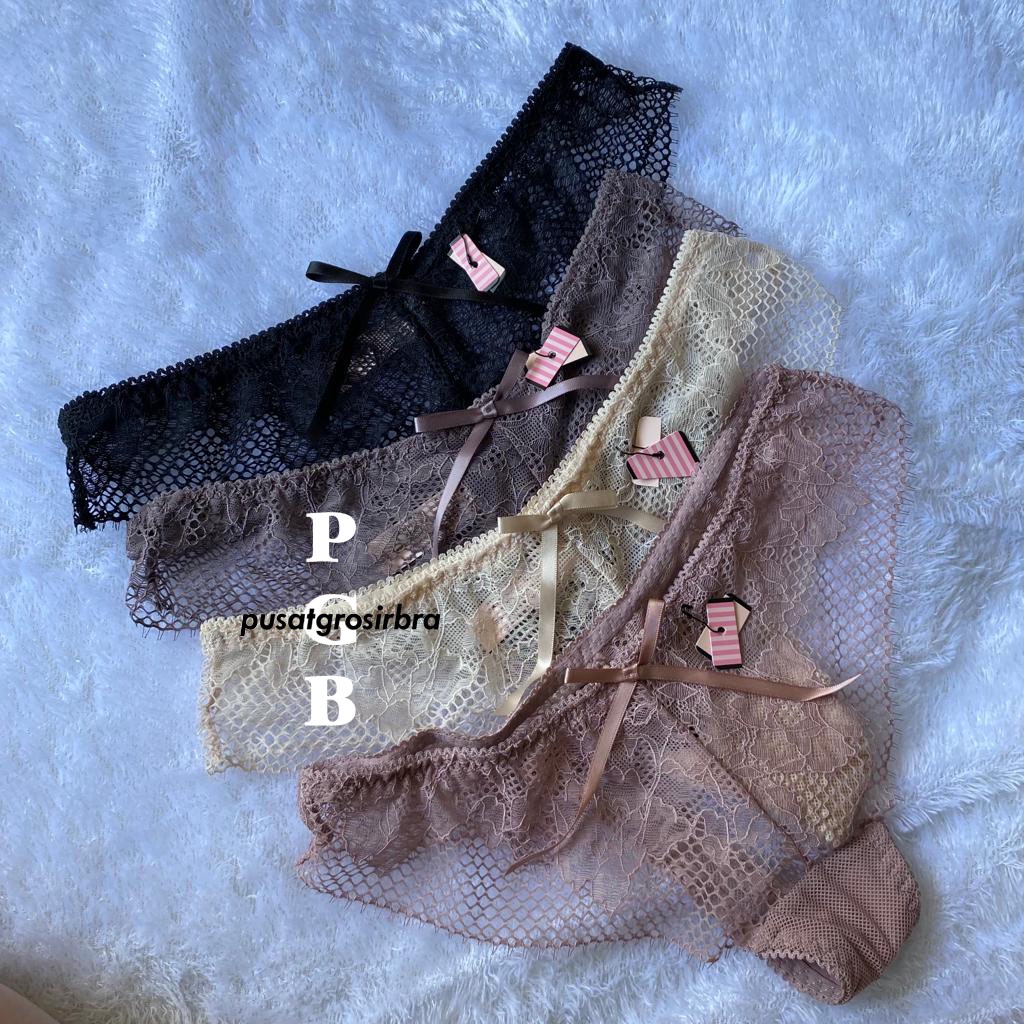Jual #5 PASTEL Lacey G-string Panty Thong Underwear Pakaian Dalam ...