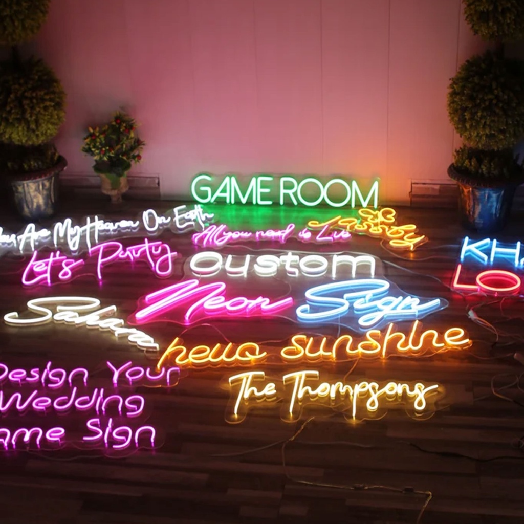 Jual Neon Flex Custom / Huruf Neon Sign Custom Bebas Request Proses ...