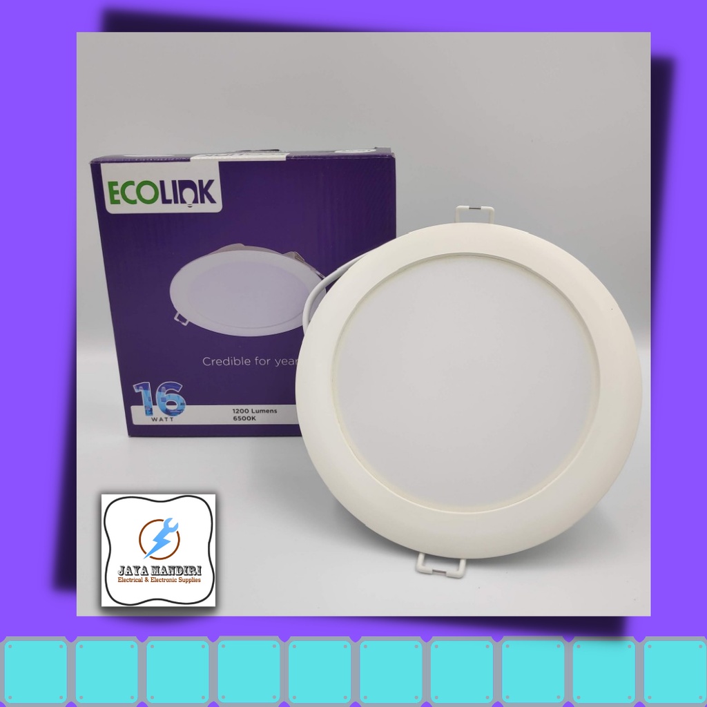 Jual LED Panel Downlight Ecolink putih 16/20/24,5 Watt | Shopee Indonesia