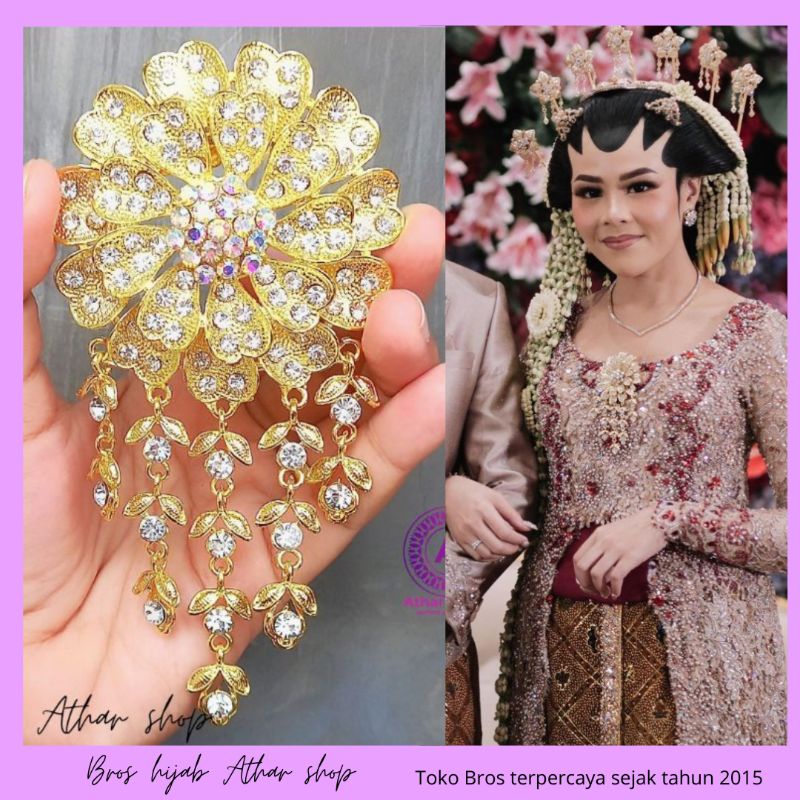 Jual Bros kebaya gold/bros kutubaru/bross kutu baru/ bros jumbo/ bros ...