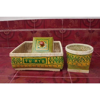 Jual Kepe Sibeh 27cm / Bokor Bali / Bokor Bambu Kotak / Bokor Kondangan ...