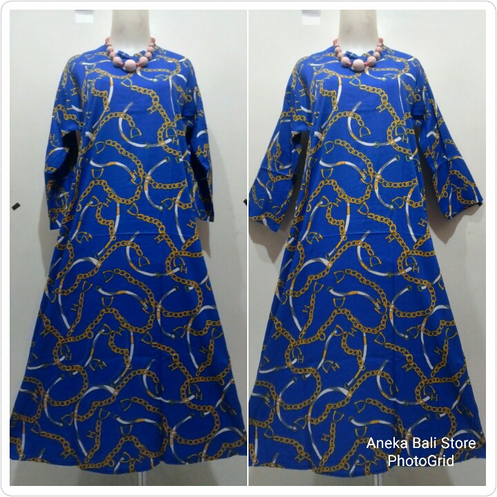 Jual Daster bali panjang Uk-XL Muslimah murah lengan 7/8, muslim dress ...