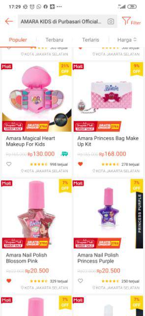 Amara Princess Bag Make Up Kit | Shopee Indonesia
