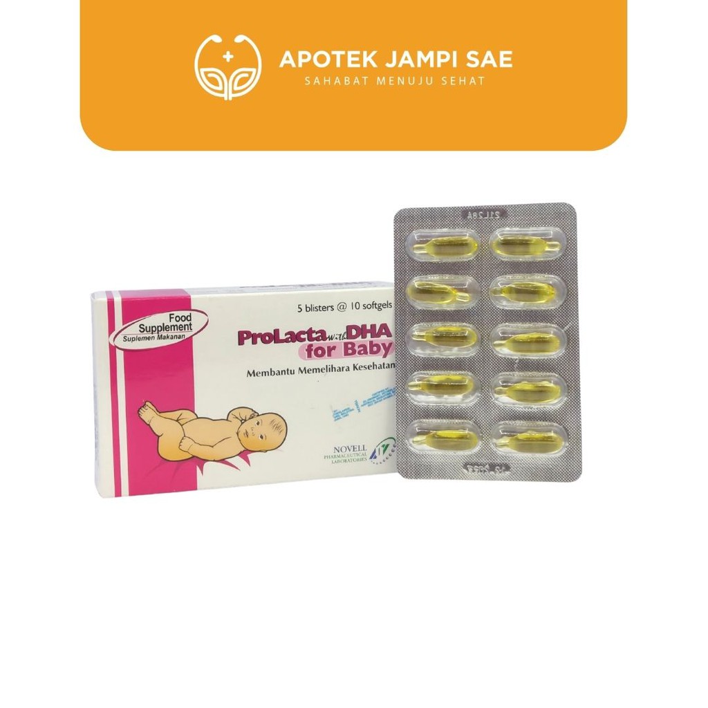 Jual PROLACTA DHA FOR BABY STRIP ISI 10 SOFTGELS | Shopee Indonesia