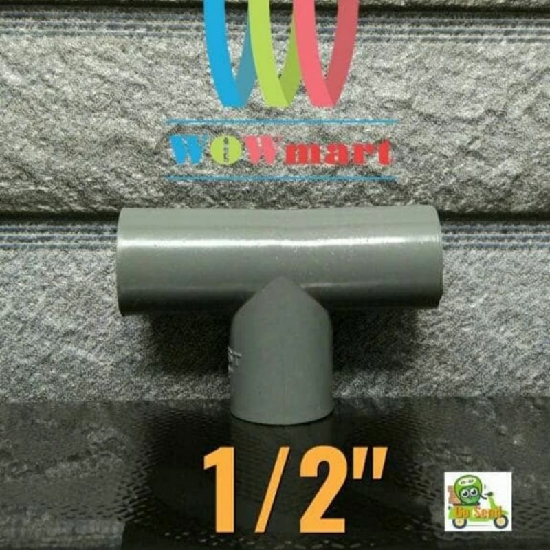 Jual Tee T 1/2 " Inch Inci PVC Polos Sambungan Pipa PVC Cabang | Shopee ...