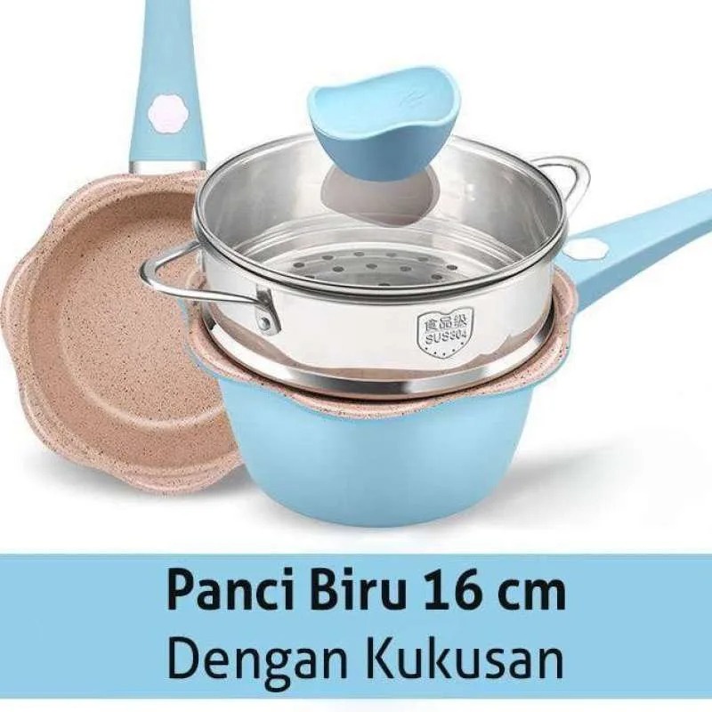 Jual PANCI SET BAYI Flower Cooking Set + Steamer - Set Panci Steamer ...