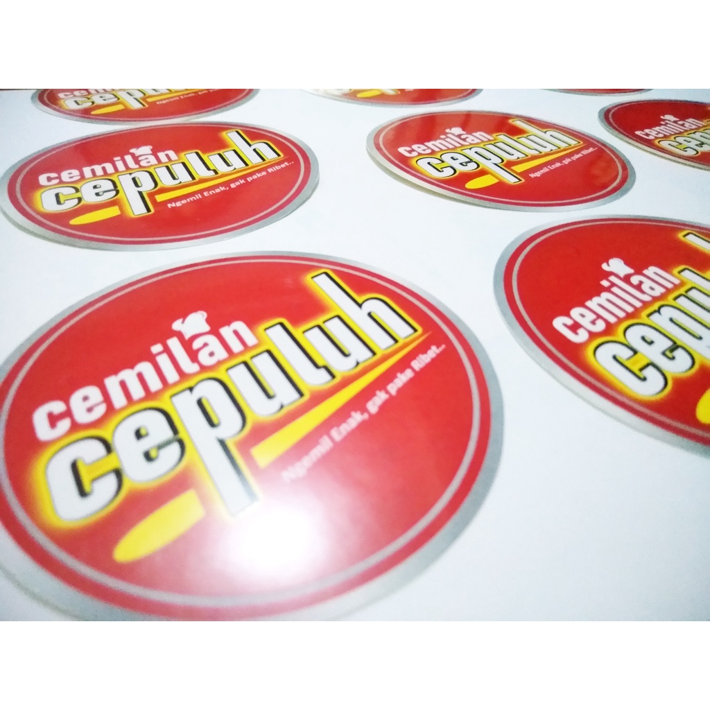Jual CETAK STICKER KILAT A4 UNTUK LABEL USAHA / STICKER KEMASAN ...