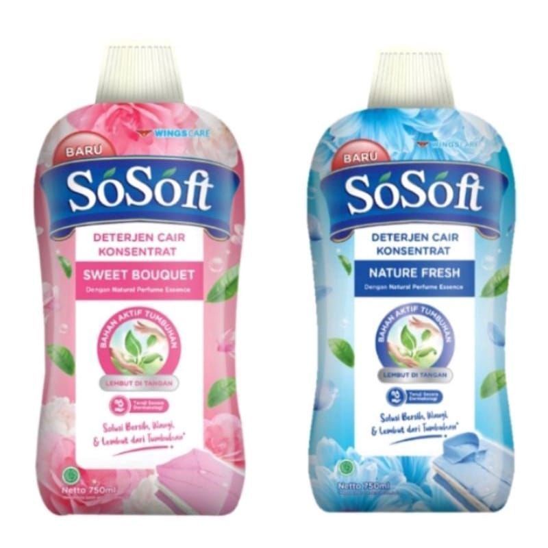 Jual so soft sabun detergent cair cuci pakaian baju | Shopee Indonesia