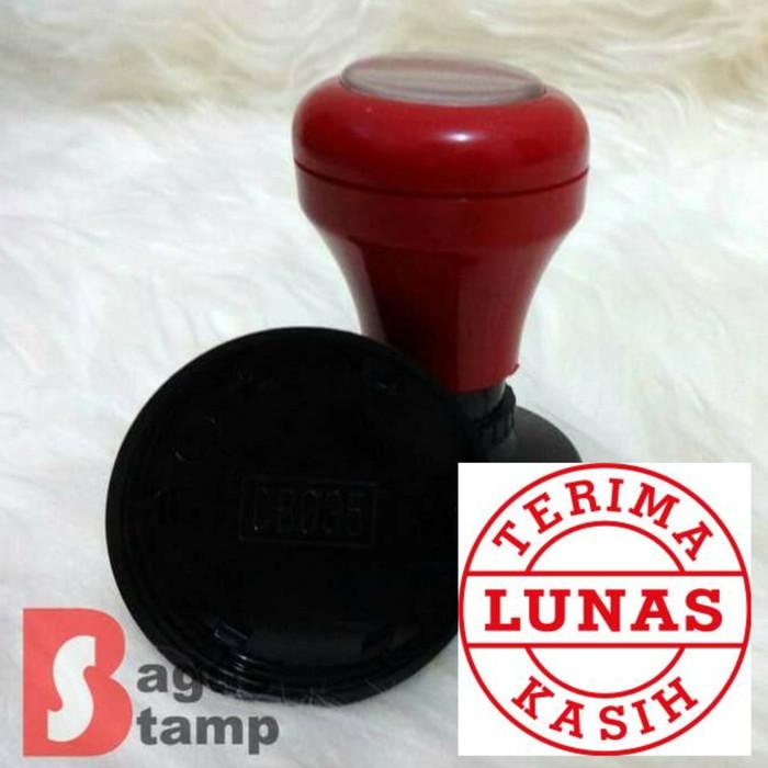 Jual Stempel / Stempel Lunas Warna Otomatis Flash Bulat Diameter 2 Cm | Shopee Indonesia