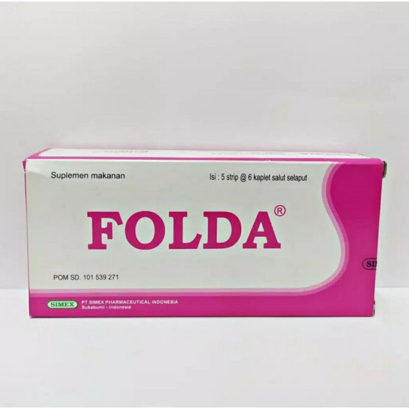 Jual FOLDA ISI 30 KAPLET - MEMELIHARA KESEHATAN PADA IBU HAMIL DAN UNTUK PROMIL - FOLDA folda ...