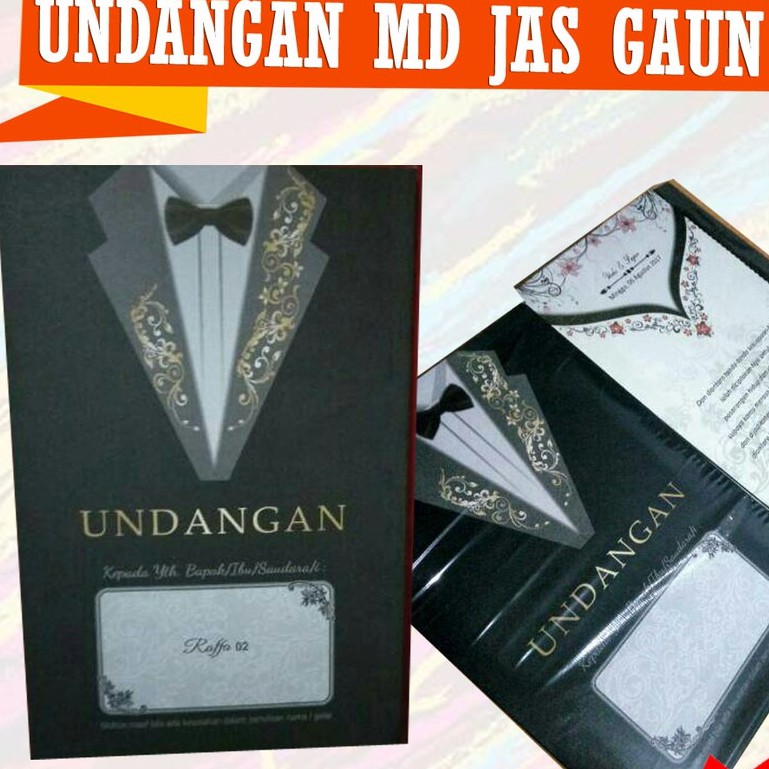 Cetak Undangan Pernikahan Model JAS GAUN | Shopee Indonesia