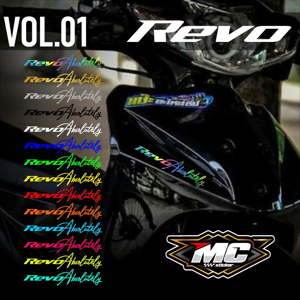 Jual Cutting Sticker REVO - Aksesoris Motor Stiker Lis Variasi Striping ...